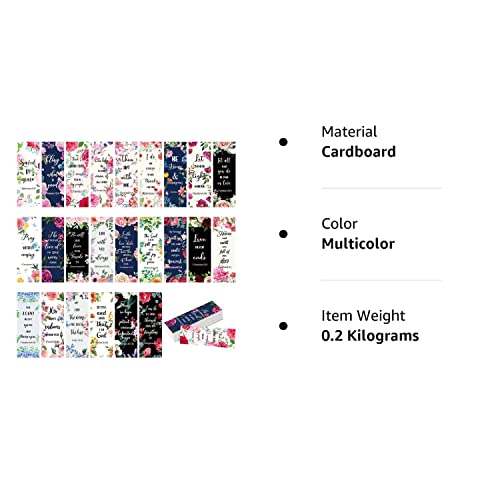 72 Pcs Bible Verse Bookmarks Christian Gifts for Women Bulk Inspirational Scripture Bookmarks Motivational Positive Faith Bookmarks Flower Page Clips Presents for Book Lovers Readers (Gentle Style)