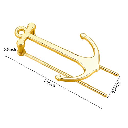 Booluee Creative Anchor Bookmark Metal Bookmark Page Holder Book Holder for Reading Hands Free, 1 Pack (Black)