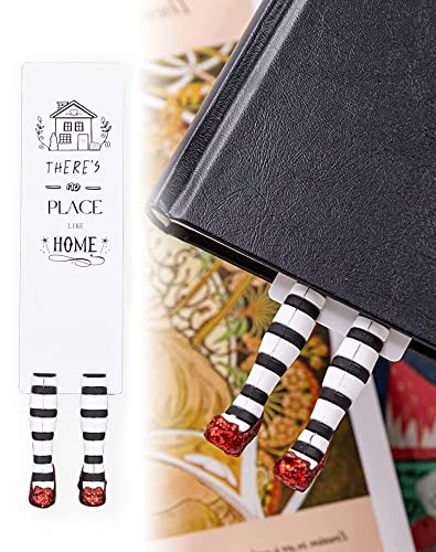 Witch Bookmark Ruby Shoes Bookmark Halloween Home Decor Wizard Funny Ideal Gift for Bookworm and Book Lover Thanksgiving Christmas Women Men…