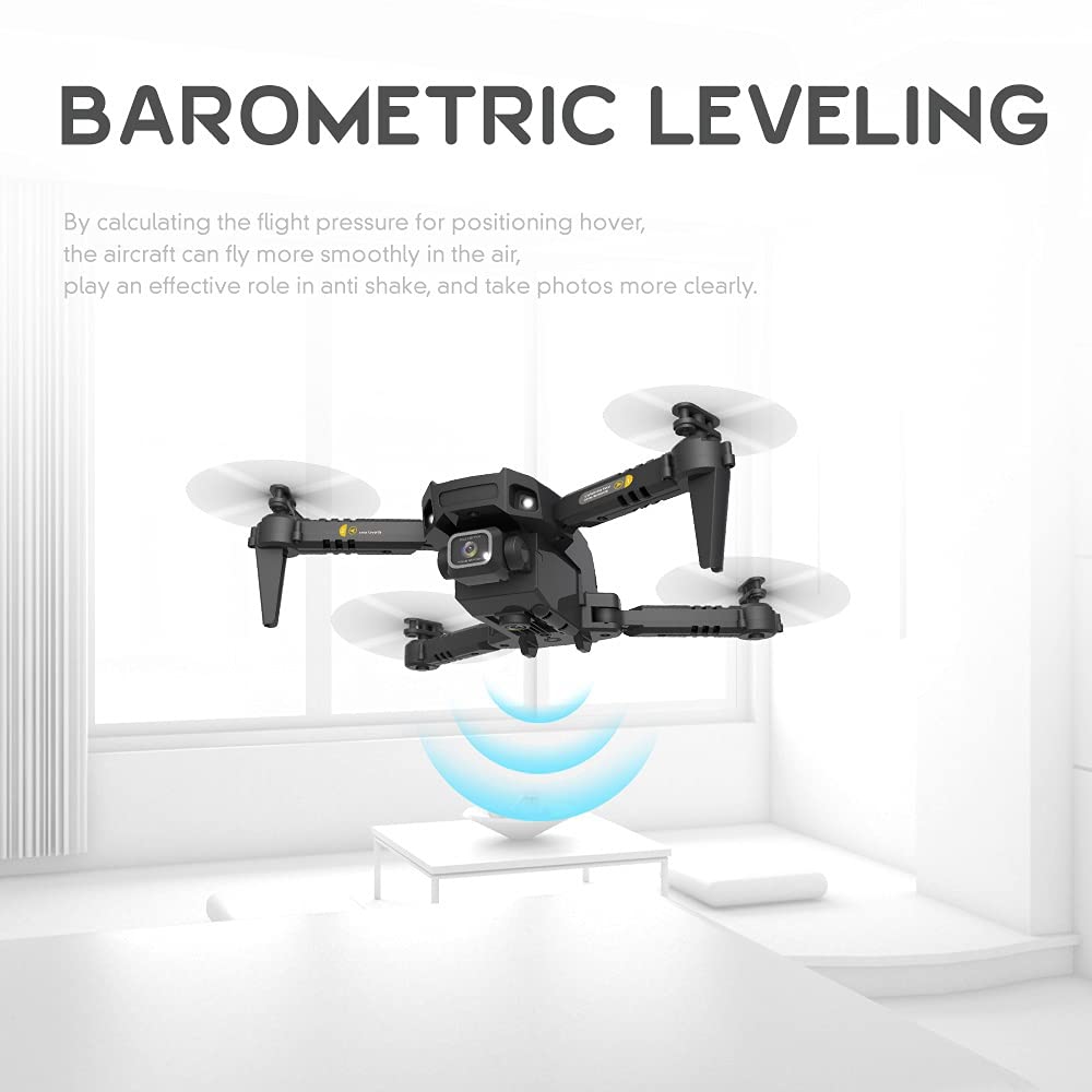 Mini Drone with Camera Drones for Adults Drone for Beginner 1080P Drones with Camera Live Video FPV Helicopter Altitude Hold Drone Lozenge HJ78 RC Drone (1 Battey&1080P WiFi Camera, Orange)