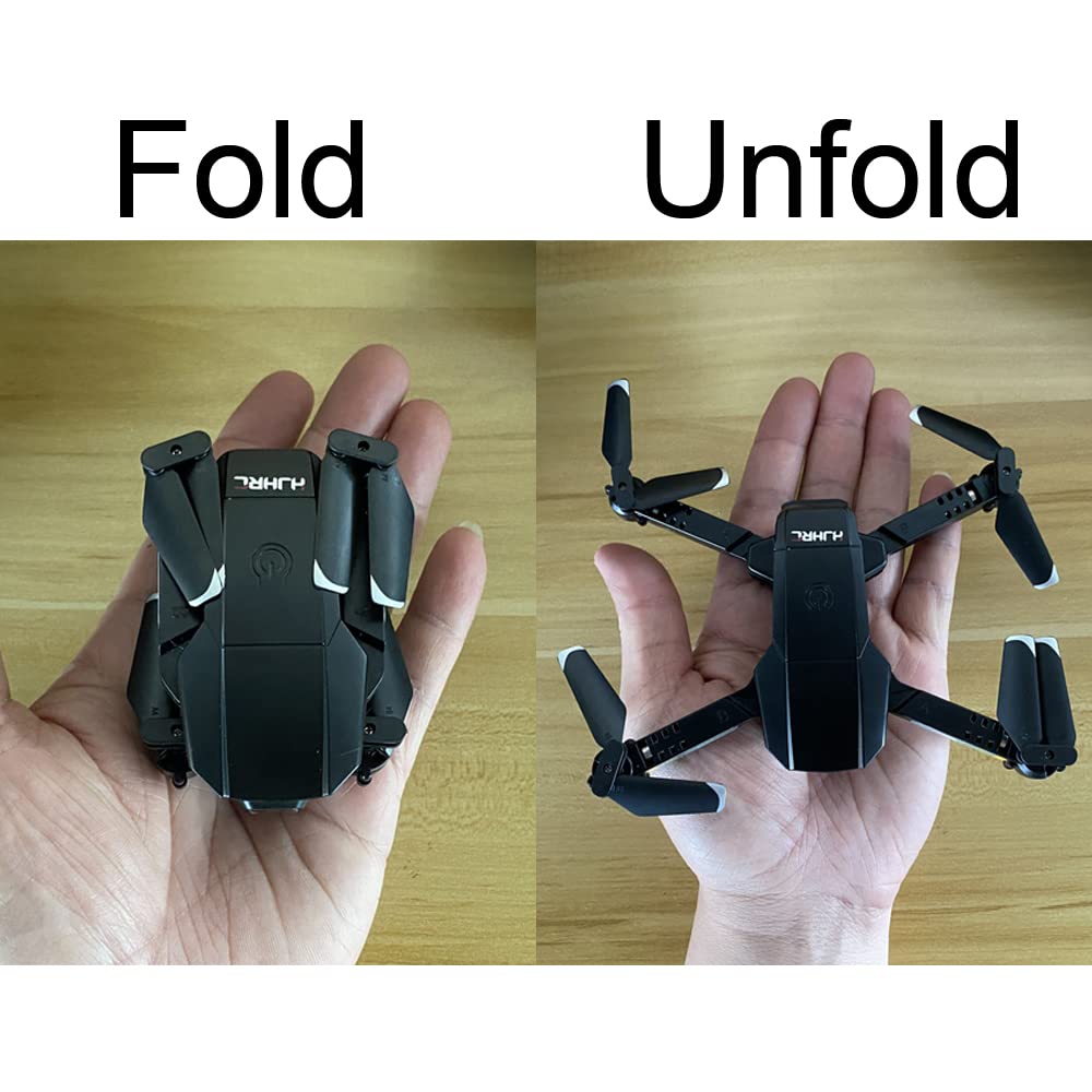 Mini Drone with Camera Drones for Adults Drone for Beginner 1080P Drones with Camera Live Video FPV Helicopter Altitude Hold Drone Lozenge HJ78 RC Drone (1 Battey&1080P WiFi Camera, Orange)