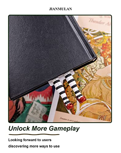 Witch Bookmark Ruby Shoes Bookmark Halloween Home Decor Wizard Funny Ideal Gift for Bookworm and Book Lover Thanksgiving Christmas Women Men…