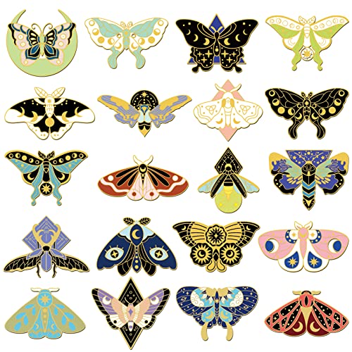 40 Pieces Butterfly Magnetic Bookmarks Butterfly Shape Page Markers Cute Book Markers for Women Kids Students Gifts School Office Book Reading Supplies, 20 Styles Magnetic Bookmarks