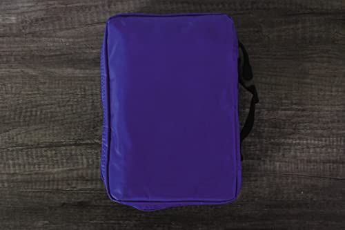 Adventure Bible Cover for Boys, Zippered, with Handle, Nylon, Blue, Medium
