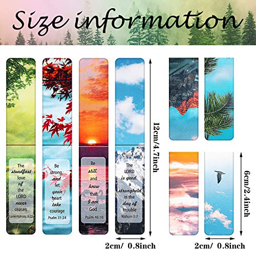 32 Pieces Magnetic Bookmarks Inspirational Magnetic Page Markers Nature Scenery Magnet Page Clips Bookmarks for Students Teachers School Home Office Supplies