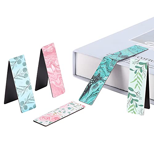 Magnetic Bookmarks 10 Pieces, Magnet Page Markers Set (5 Designs)