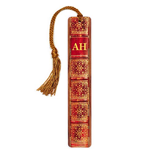 Monogrammed and Personalized (Double Sided) Wooden Bookmark - Made in USA
