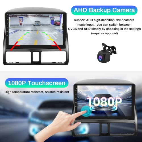for Honda CRV 2002-2006 Android Car Stereo Support Wireless Carplay Android Auto with 9β Capactive Touchscreen 2+32G HiFi Autoradio WiFi GPS Navigation Backup Camera Multimedia Player Car Radio