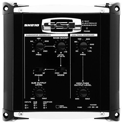 Sound Storm Laboratories SX210 2 Way Car Electronic Crossover with Remote Subwoofer Control