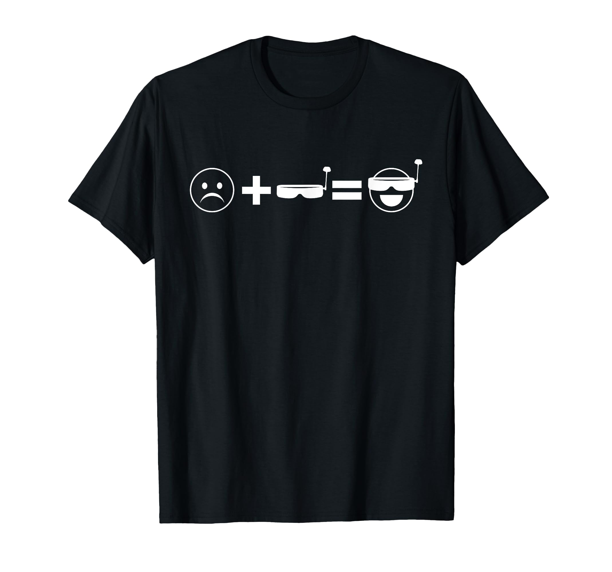 Sad Plus FPV Glasses are synonymous with Happy Freestyle T-Shirt