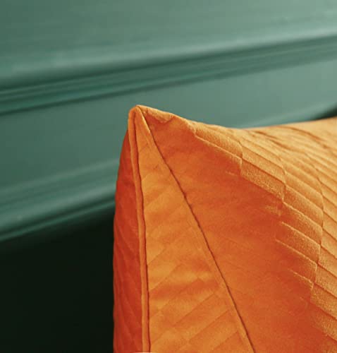 Shxime Large Triangular Headboard Triangular Reading Bed Rest Pillow Daybed Backrest Support Cushion (Orange, 79"x8"x20")