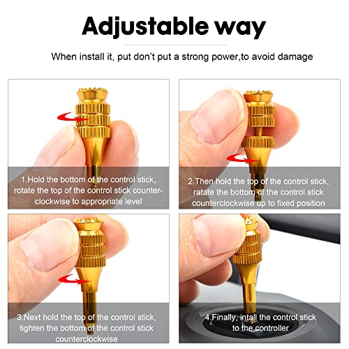 Joystick Replacement, Controller Joysticks Rod Compatible for DJI Mini 3 PRO Remote Control Thumb Rocker Sticks for Drone Remote Controller Aluminum Alloy (1111080)