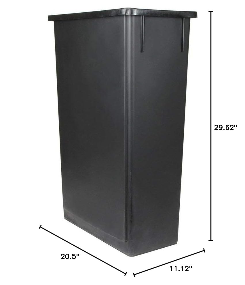 Update International Space Saver Trash Can, Black 23 Gallons