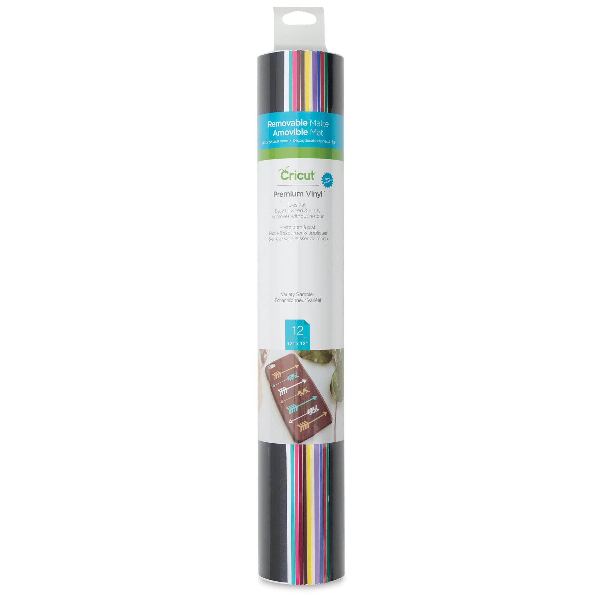Cricut Premium Removable Vinyl, Sampler, Variety, (Model: 2004327)