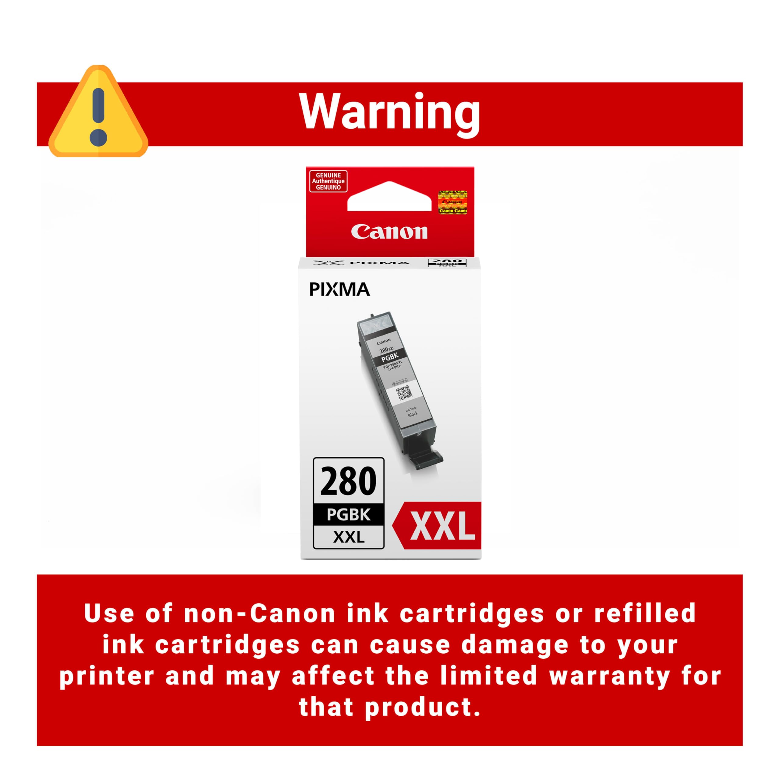 Canon PGI-280 XXL Pigment Black Ink Tank, Compatible to: TS8120, TS6120, TR7520, TR8520, TS9120, TS8120