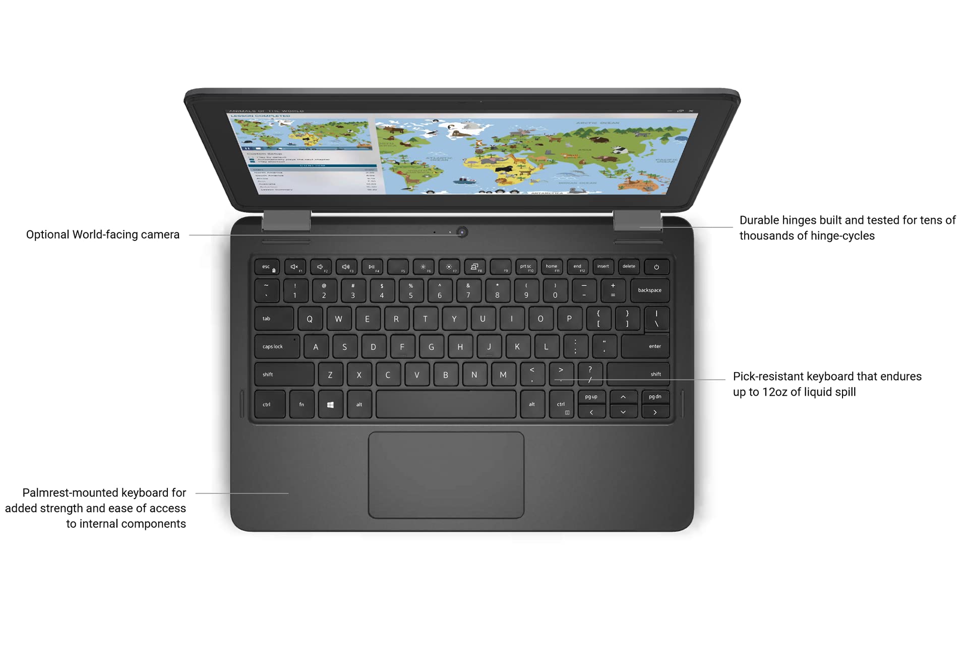 Dell Latitude 3120 Laptop HD Notebook PC, Intel Pentium N6000 Processor, 8GB Ram, 256GB Solid State Drive, Webcam, WiFi, Bluetooth, HDMI, Type C, Windows 10 Professional (Renewed)