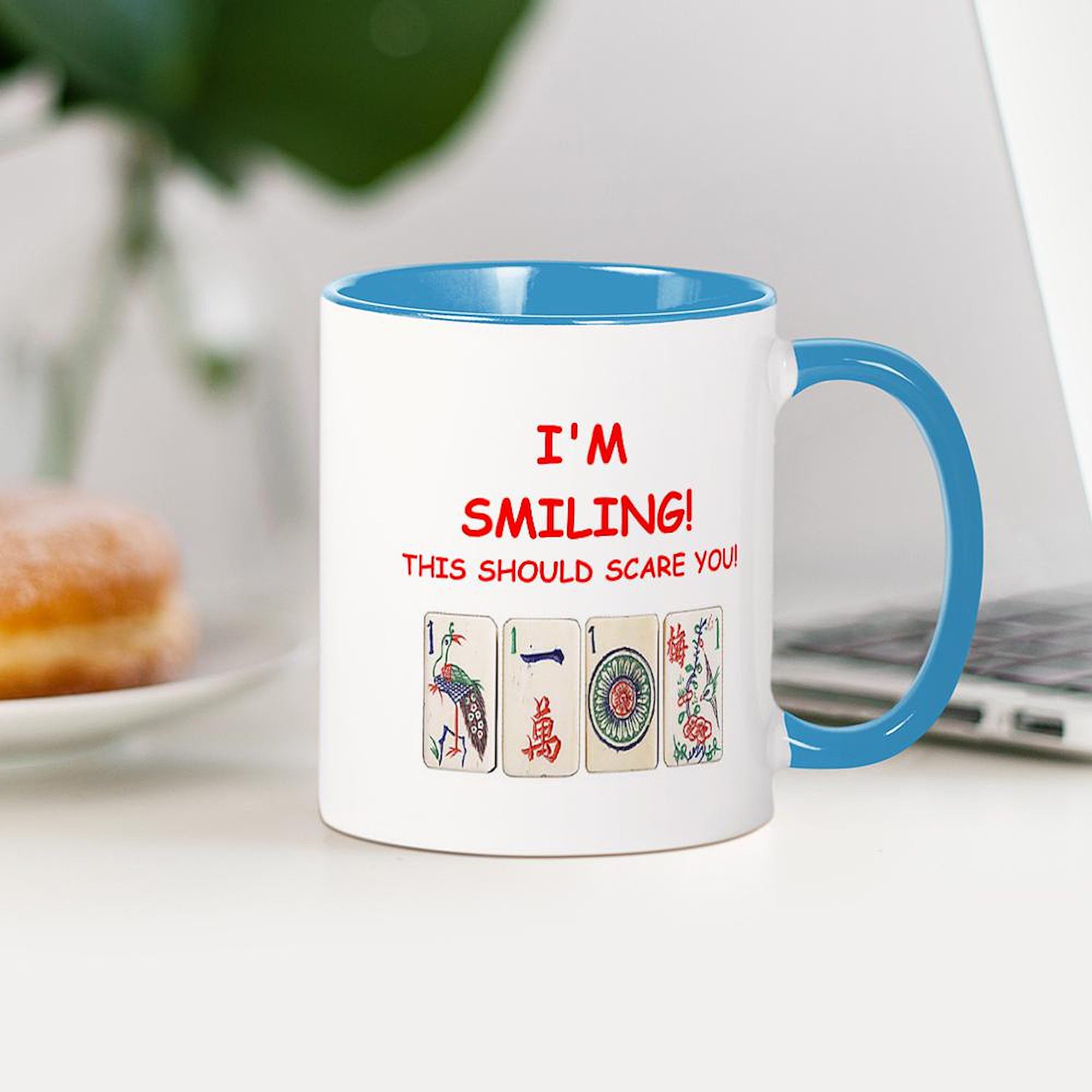 CafePress Mahjong Joke Mugs Ceramic Coffee Mug, Tea Cup 11 oz