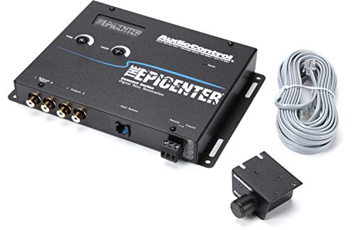 AudioControl The EPICENTER Bass Restoration Processor (Black) with Remote and Stinger 8-GA 600W Complete Amp Wiring Kit Bundle