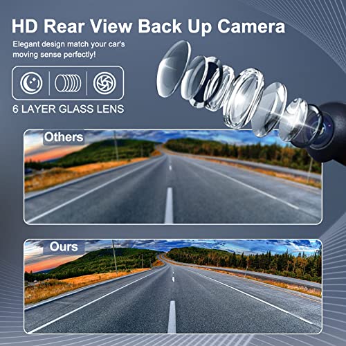 AISHAN Rear View Backup Camera Parking Assist Camera Compatible with 2010-2014 Ford F150,2015-2018 Ford Mustang Replace# BL3Z-19G490-B, EL3Z-19G490-D
