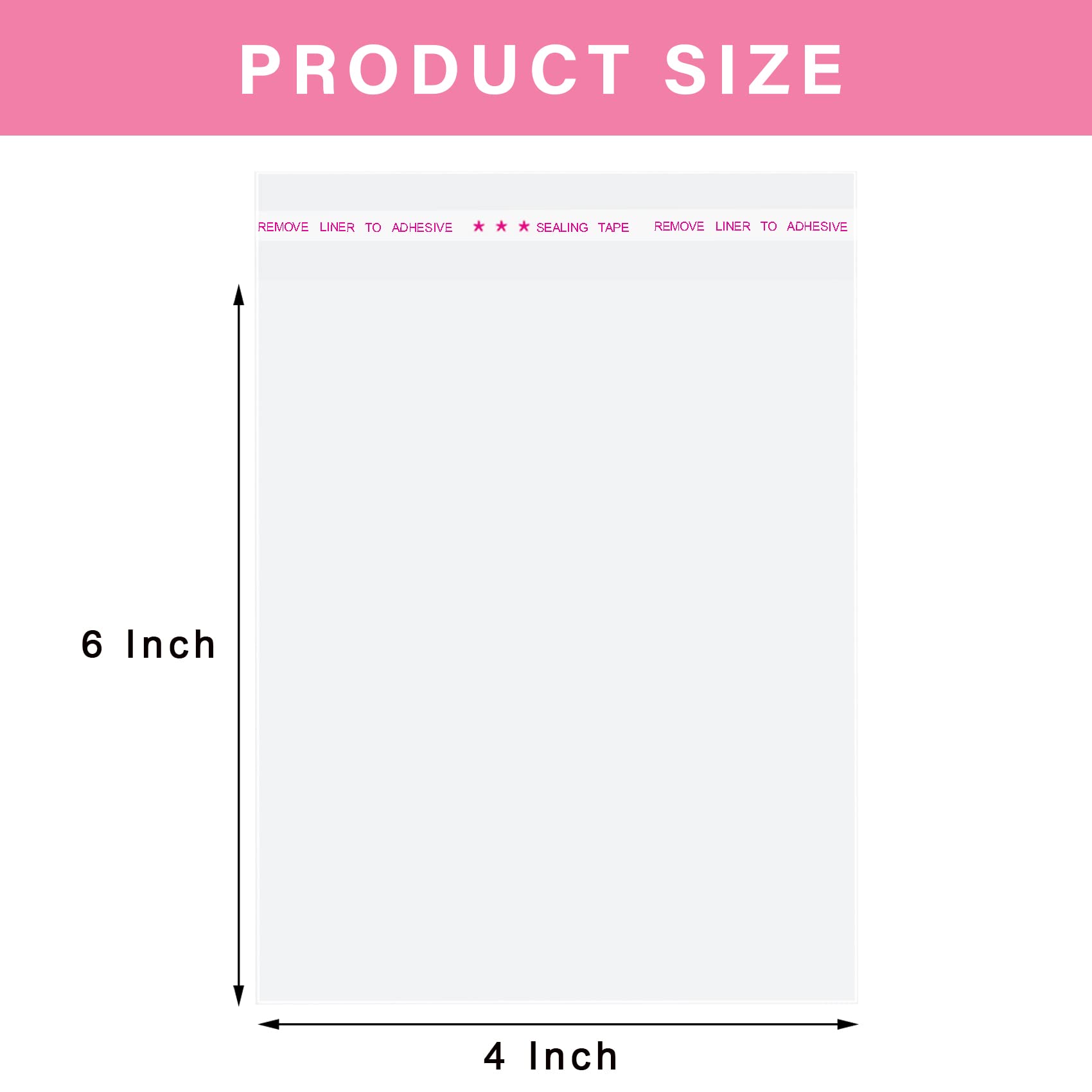 Morepack Clear Self Sealing Cellophane Bags,4x6 Inches 200 Pcs Cookie Bags Resealable Cellophane Bag for Packaging Cookies,Gifts,Favors, Products,Candy