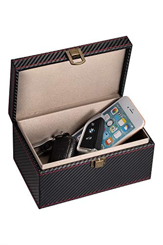 Large Faraday Box for Car Keys Signal Blocking Box Keyless Entry Key Fob Signal Blocker Protector Box RFID Box for Car Keys for Car Theft Prevention Faraday Box Cage (Big Box - 19.5 * 12.5 * 10cm)