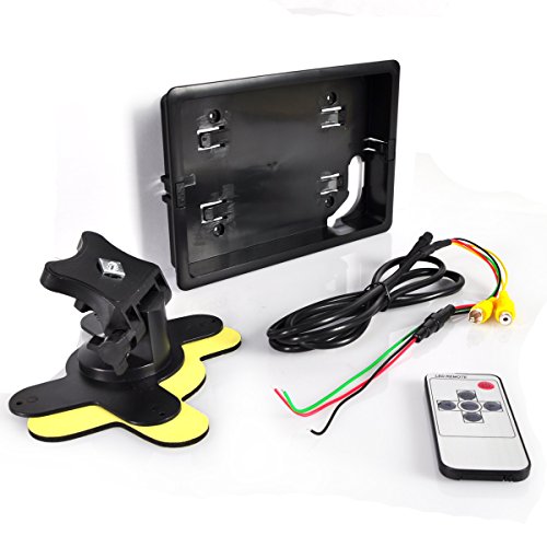 Premium 7” Inches Rearview Car LCD Monitor by Pyle – Parking Monitor Assistant with Wireless Remote Control – Full Color Wide Screen – Can Be Installed in Headrest Post (PLHR70)