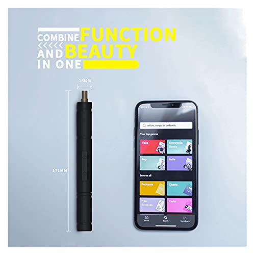 HJTYQS Mini Electric Cordless Screwdriver Set Rechargeable Power Screw Driver Kit Cellphone Glasses RC Drone Repair DIY Hand Tools Set (Color : JM Y02 Plus)