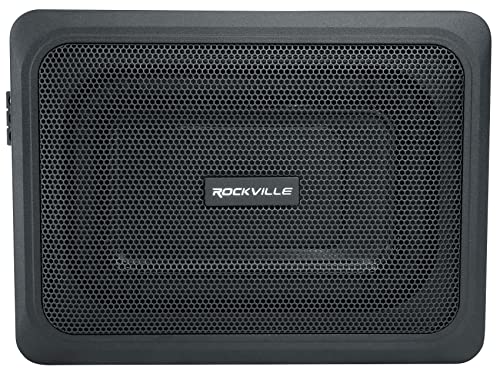 Rockville RW68CA 400w 6x8 Slim Under-Seat Powered Car/Truck Subwoofer+Amp Kit