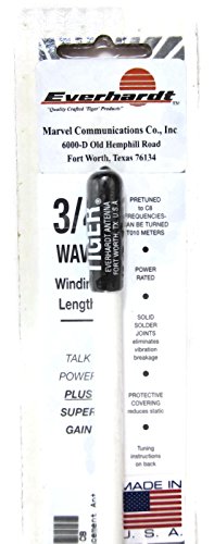 Lot of 2 Everhardt TSM2-W 3/4 Wave 2 ft Fiberglass “Super Flex†CB Radio Antenna - White