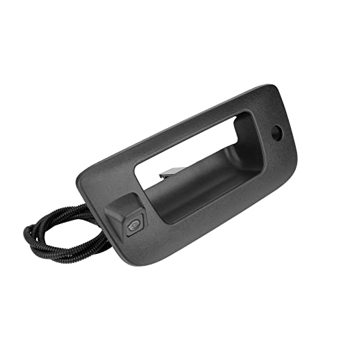 Arokzn Rear View Camera Backup Tailgate Handle Camera Compatible with Chevy Silverado and GMC Sierra Years 2007-2013,Tailgate Door Handle Replacement Camera(Color: Black)