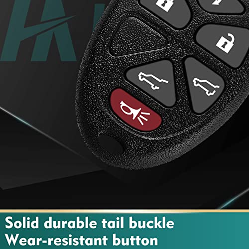 HelloAuto Key Fob Fit for GMC Yukon/Chevy Tahoe Suburban Traverse/Cadillac Escalade 2007-2014 Keyless Entry Replacement Remote Smart Key FCC ID: OUC60270 OUC60221
