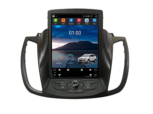 KUNFINE Tesla Style 10.4" Android Radio CarPlay Android Auto Autoradio Car Navigation Stereo Multimedia Player GPS RDS DSP BT WiFi Headunit Replacement for Ford Escape 2013-2018, if Applicable