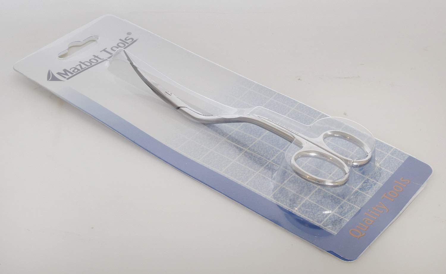 Mazbot 6 Inch Bent Handle Curved Embroidery Scissors---Perfect for Machine Embroidery