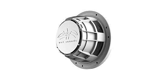 wet sounds | REVO 8-SWW | High Output Component Style 8" Marine Coaxial Speaker with RGB Backlighting and Enclosed White SW Grille