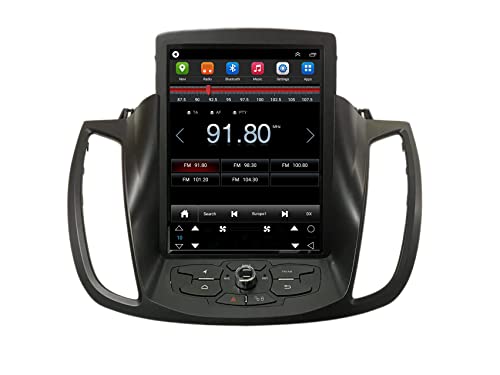 KUNFINE Tesla Style 10.4" Android Radio CarPlay Android Auto Autoradio Car Navigation Stereo Multimedia Player GPS RDS DSP BT WiFi Headunit Replacement for Ford Escape 2013-2018, if Applicable