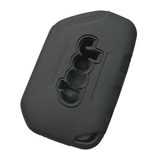 For Jeep 2018 2019 Wrangler JL JLU Rubicon 2020 2021 Jeep Gladiator JT 68292944AA Remote Control 4 Buttons Flip Key Fob Cover Case Bag Holder Jacket Black Rose