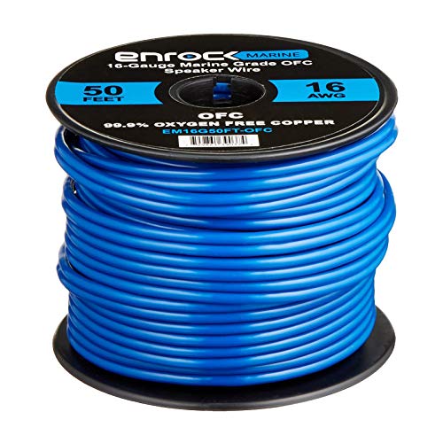 Infinity 6.5" Marine Speakers (Qty 2) 1 Pair of OEM Replacement Speakers w/ Enrock 50ft Wire (White) 622MWB
