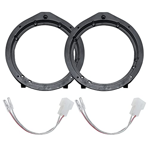 NuIth Car Speaker Adapter Bracket Speaker Wiring Harness Kit Compatible with Honda Civic Accord CRV 2008-2020, Acura 2005-2019 Aftermarket Front Rear Door 6.5 Inch Speaker Connector Cable Mount