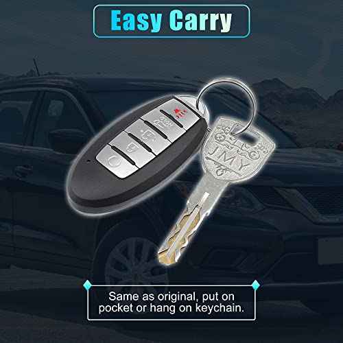 X AUTOHAUX 434MHz KR5TXN4 Replacement Smart Proximity Insert Keyless Entry Remote Key Fob for Nissan Rogue 2019 2020 2021 5 Buttons 4A Chip SUV Key 285E3-6RR7A S180144507