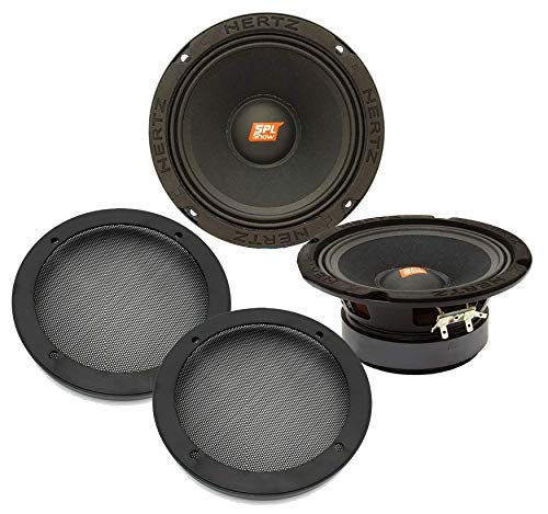 pkg Hertz SV165.1 6.5" SPL Show 400W Component Midrange Speakers and Grills