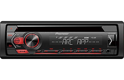 Pioneer DEH-S1200UB Single DIN in-Dash CD Receiver with Pioneer ARC App and USB Control for Android Phones with Gravity Magnet Phone Holder Bundle