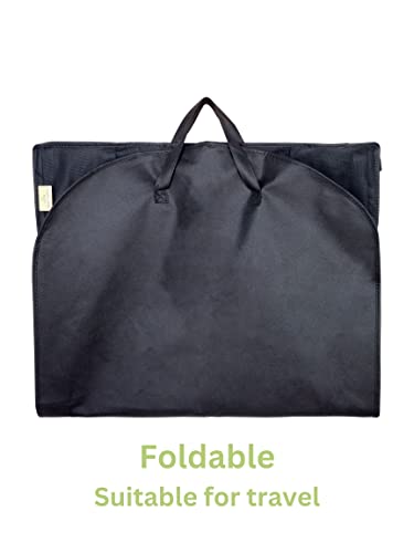 BAGYHACKS™ 43-Inch Heavy Duty Garment Bag w/Pocket for Dresses, Suits, Jackets, Shoes