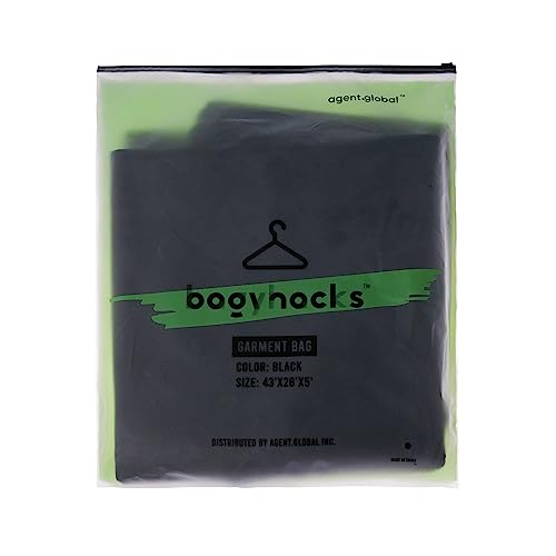 BAGYHACKS™ 43-Inch Heavy Duty Garment Bag w/Pocket for Dresses, Suits, Jackets, Shoes