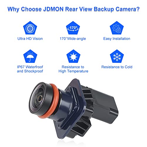 JDMON Backup Camera Compatible with Ford Taurus Sho Police modle 2013 2014 2015 2016 2017 2018 2019 Reverse Rear Park Assist Camera Replaces EG1Z-19G490-A, EG1Z19G490, DG1Z19G490A, DG1Z-19G490-A