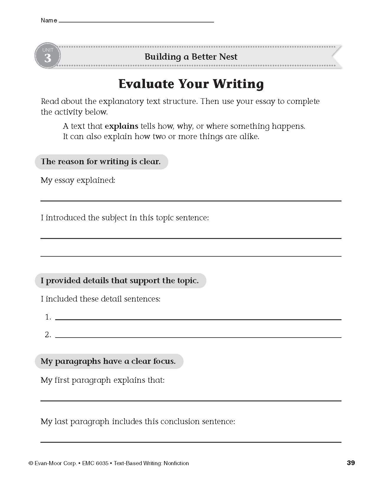 Text Based Writing Nonfiction, Grade 5