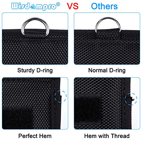 Wisdompro Faraday Bag for Key Fob, WP4694 RFID Key Fob Protector RF Car Signal Blocking Faraday Cage Protector, Anti-Theft Pouch, Anti-Hacking Case Blocker - Black
