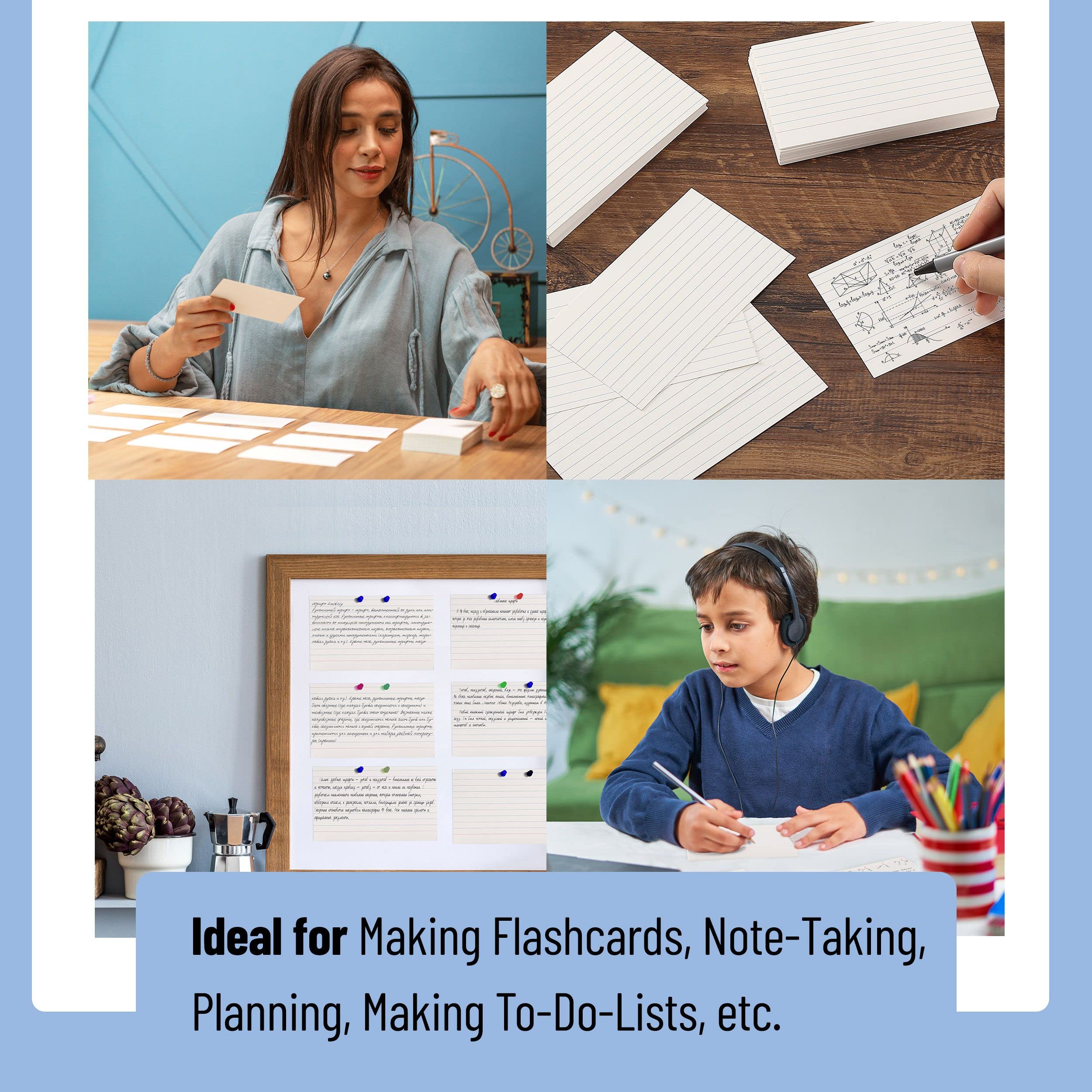 Mr. Pen- Lined Index Cards, 3x5, 100 Cards, Flash Cards, Note Cards, Index Card, Study Cards, Flash Cards for Studying, Lined Note Cards, 3x5 Notecards, Index Cards 3x5, Notecards for Studying