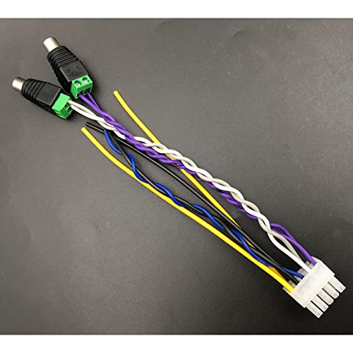 ALLMOST 10pin Power Harness Plug RCA Compatible with Pioneer TS-WX1210A TS-WX1010A TS-WX300A TS-WX300TA 01.45-18200-A01, White