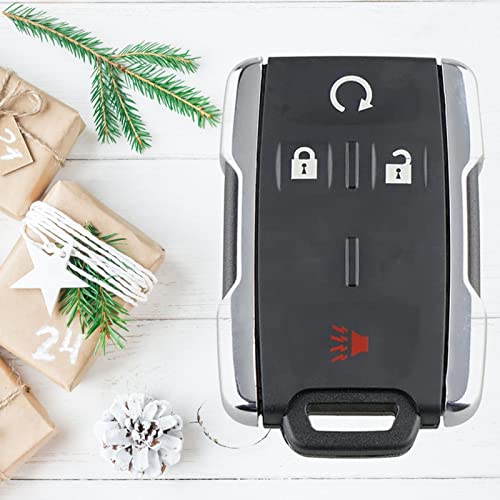 Keyless Entry Remote Control Car Key Fob Fits for 2014-2019 GMC Sierra/Chevy Silverado 2015-2021 GMC Canyon/Chevy Colorado (M3N-32337100 Chrome), Set of 2