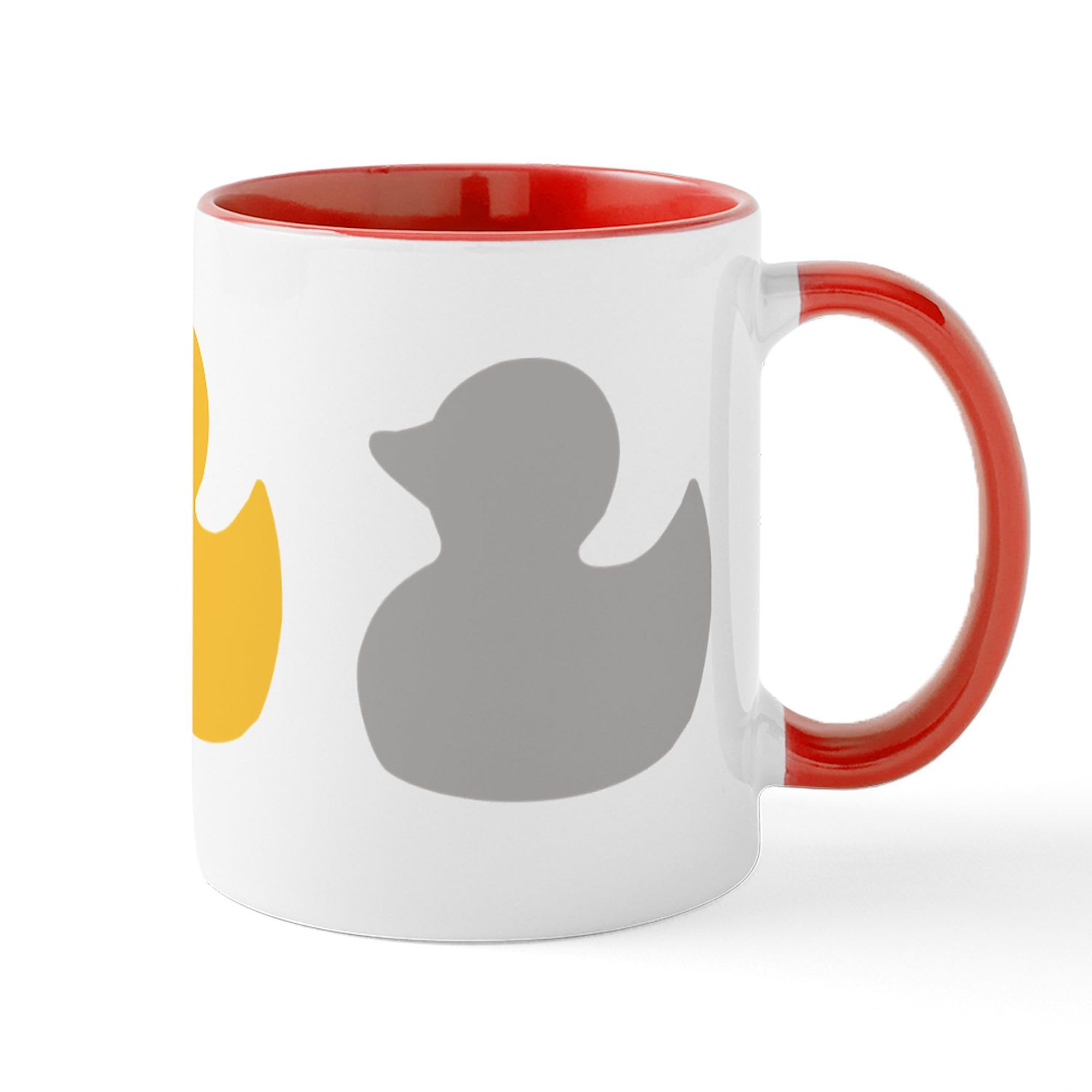 CafePress Duck Duck Gray Duck Mug Ceramic Coffee Mug, Tea Cup 11 oz